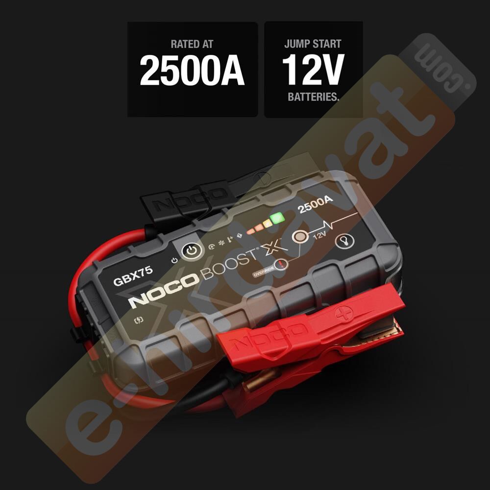 NOCO GBX75 12V 2500Amp Ultrasafe Lityum Akü Takviye + Powerbank + Led ...